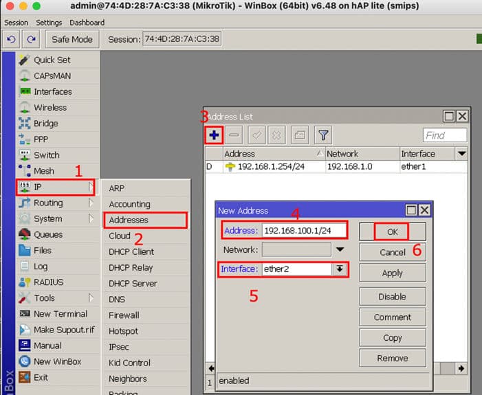 Cara Konfigurasi Dasar Mikrotik Menggunakan Winbox Untuk Pemula