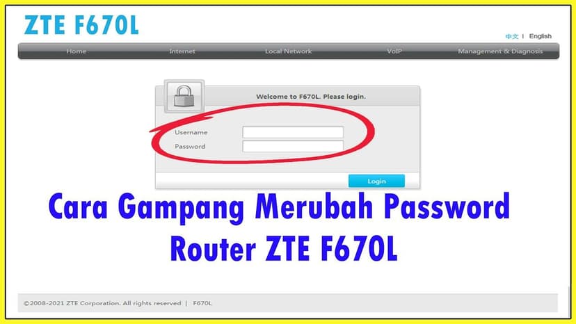 Cara Ganti Password WiFi Router myRepublic ZTE F670L — Taufik Crisnawan S